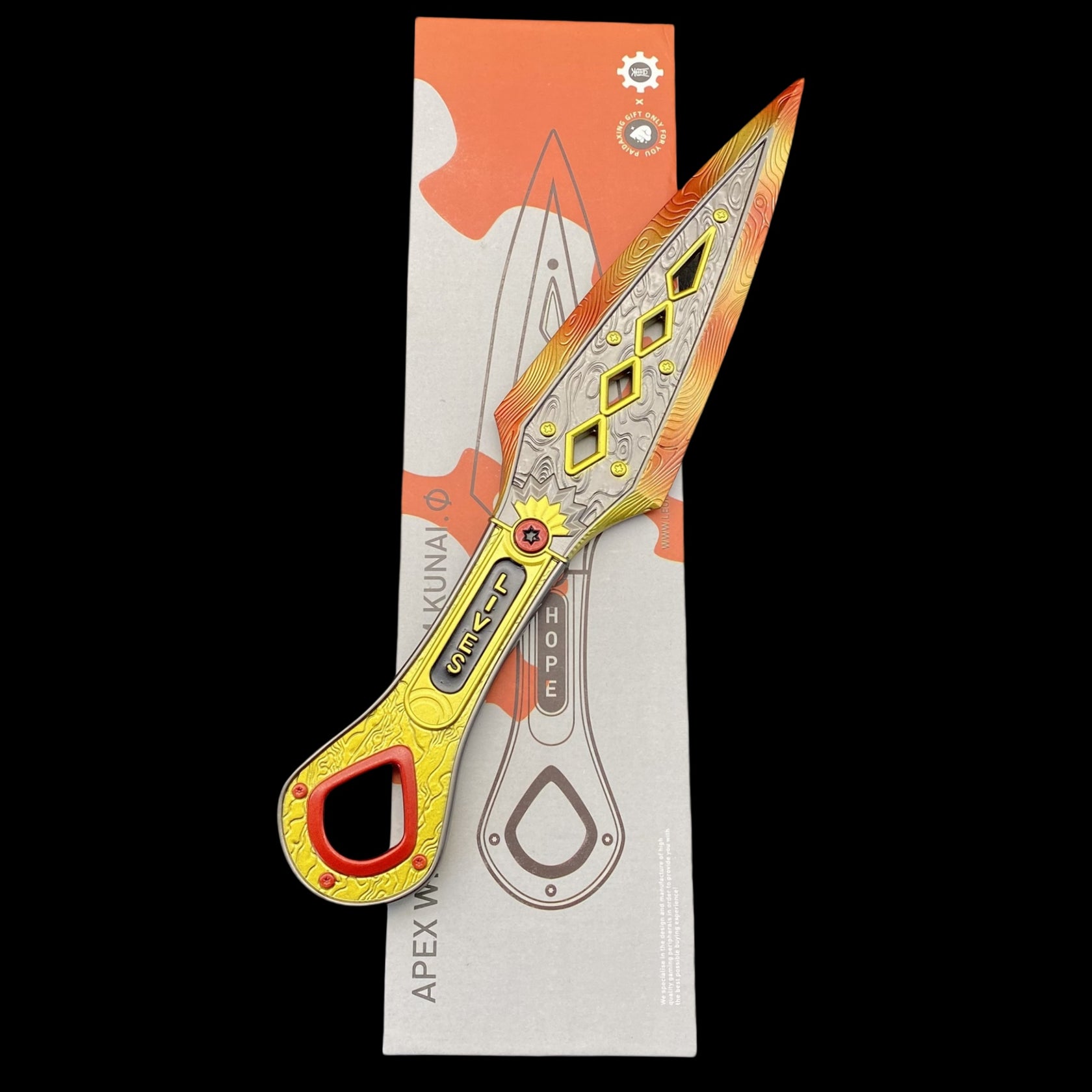 Metal Wraith Kunai Color Life Size Replica – Leones Marvelous Items