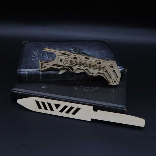 6 Cool Wooden Knife Model Kit 3D Blade Puzzle Toy – Leones Marvelous Items