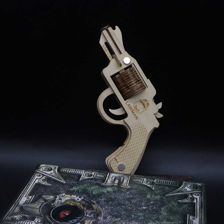 Assembled Colt Law Enforcement Officer Wooden Rubber Band Gun – Leones ...