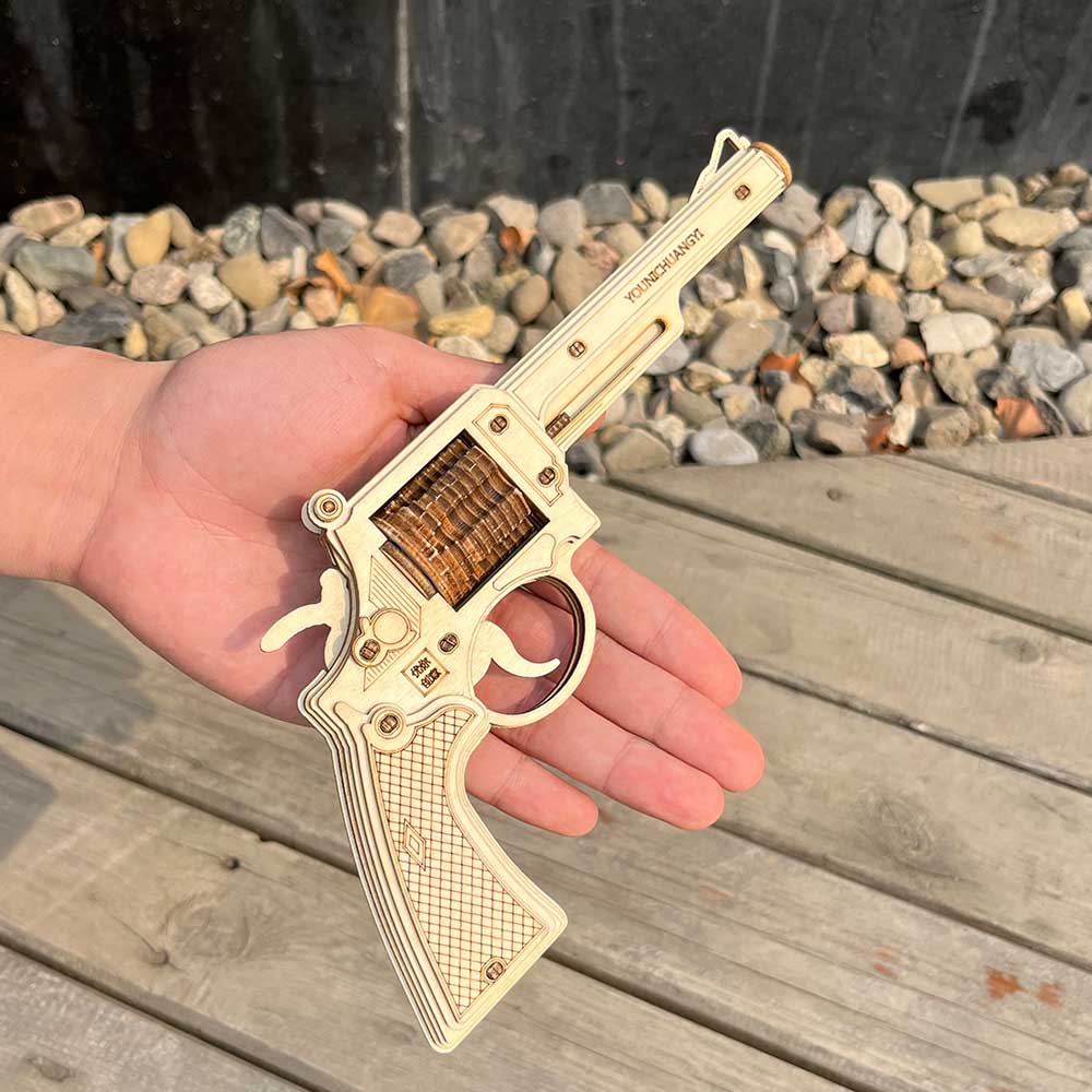 Revolver Wooden Model Kit S&W Gun – Leones Marvelous Items