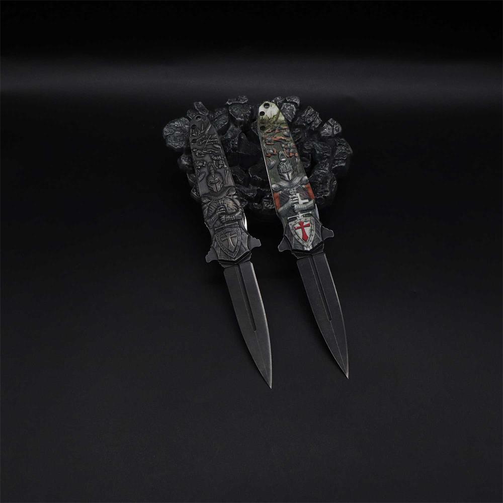 Crusades Knife Knights Templar Folding Knife – Leones Marvelous Items