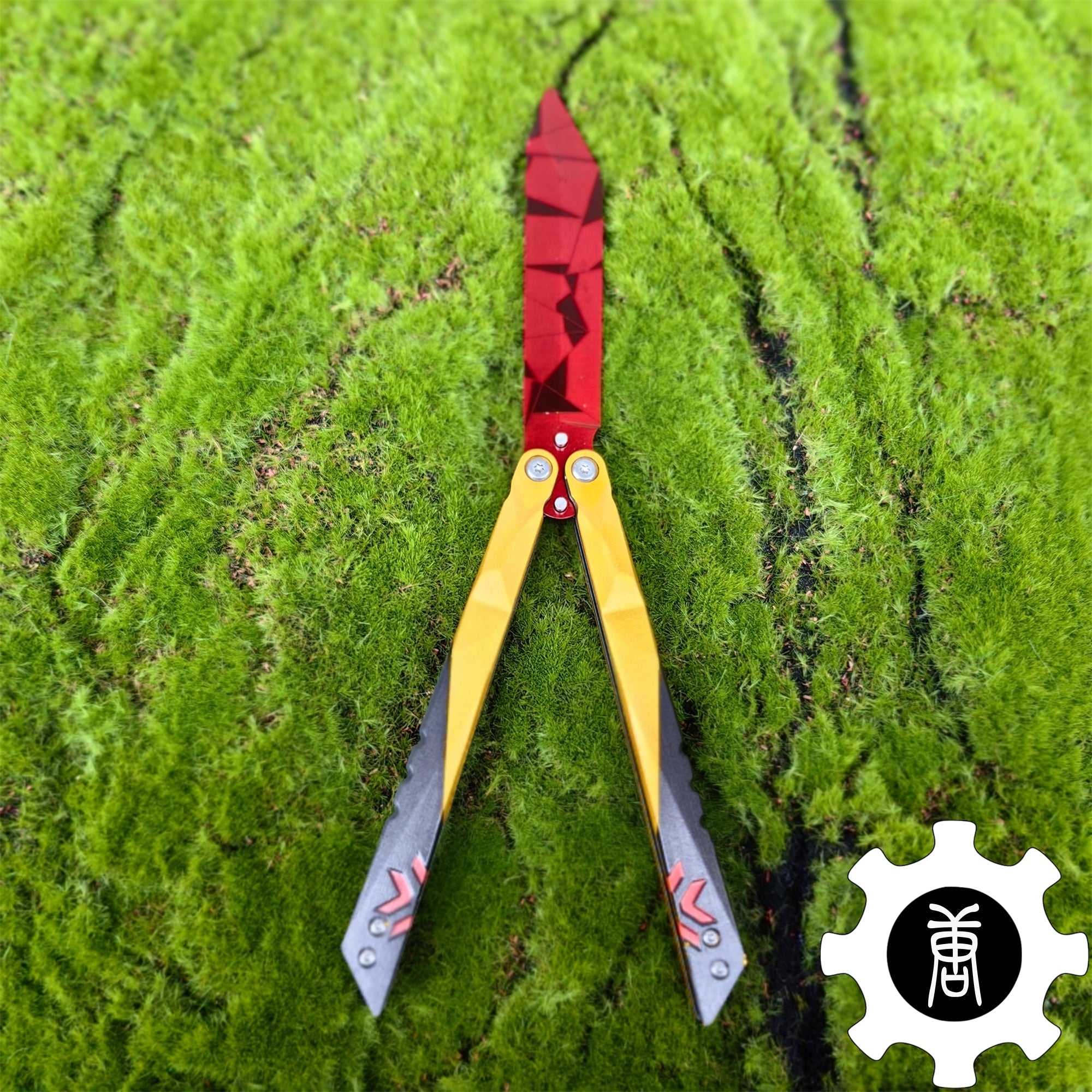 Metal Champion Butterfly Knife Blunt Blade Trainer Cosplay Prop ...