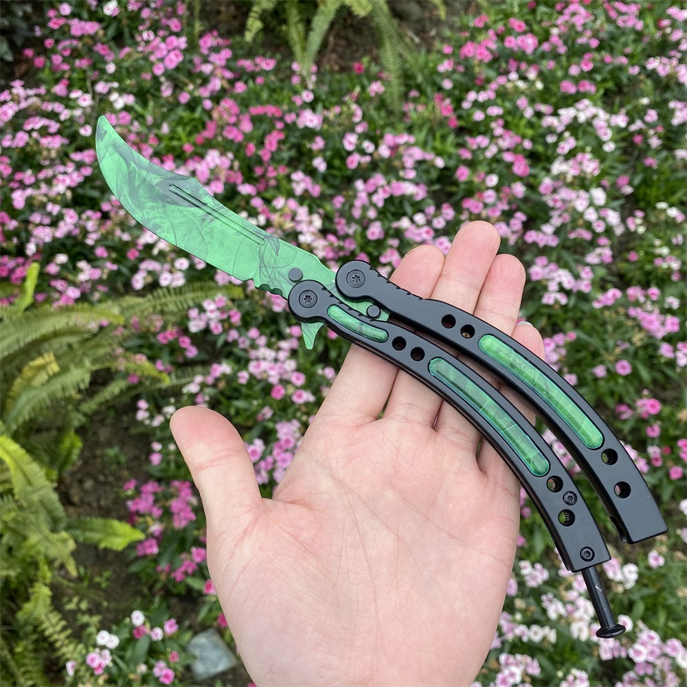 Global Offensive Game Balisong Karambit Blunt Blade Trainer Replica ...