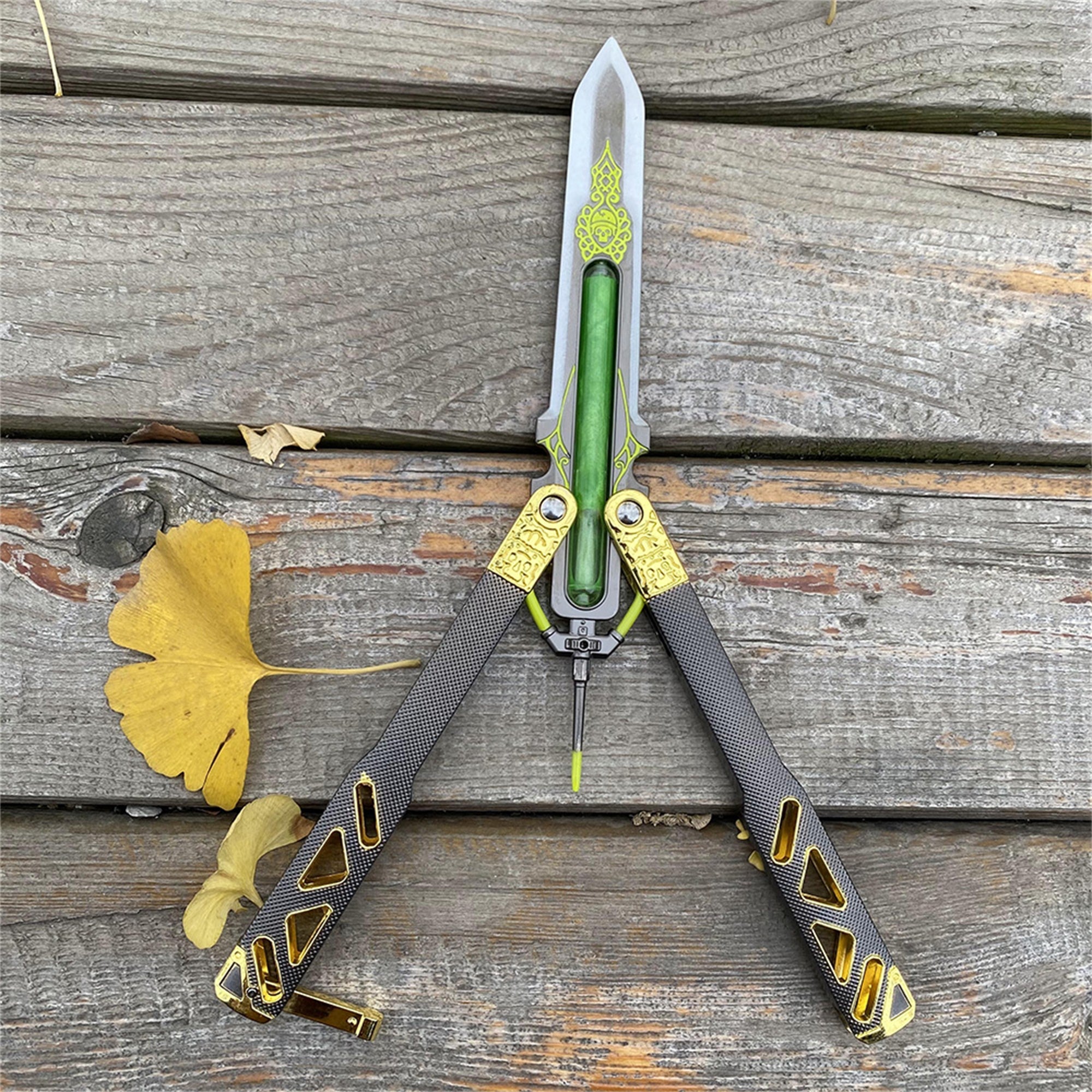 Octane Heirloom Real Liquid Tube Craft Balisong Metal Replica V3 ...