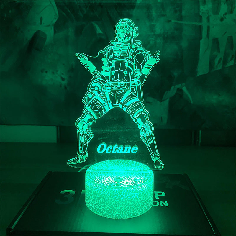 Customized Octane 7 Color Luminous Night Lamp – Leones Marvelous Items